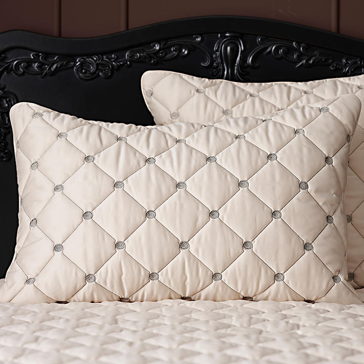 Coco Cream Bed Quilt Set Emperor