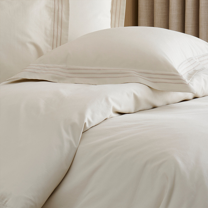Almond Luxe Hotel Collection Duvet Cover Set